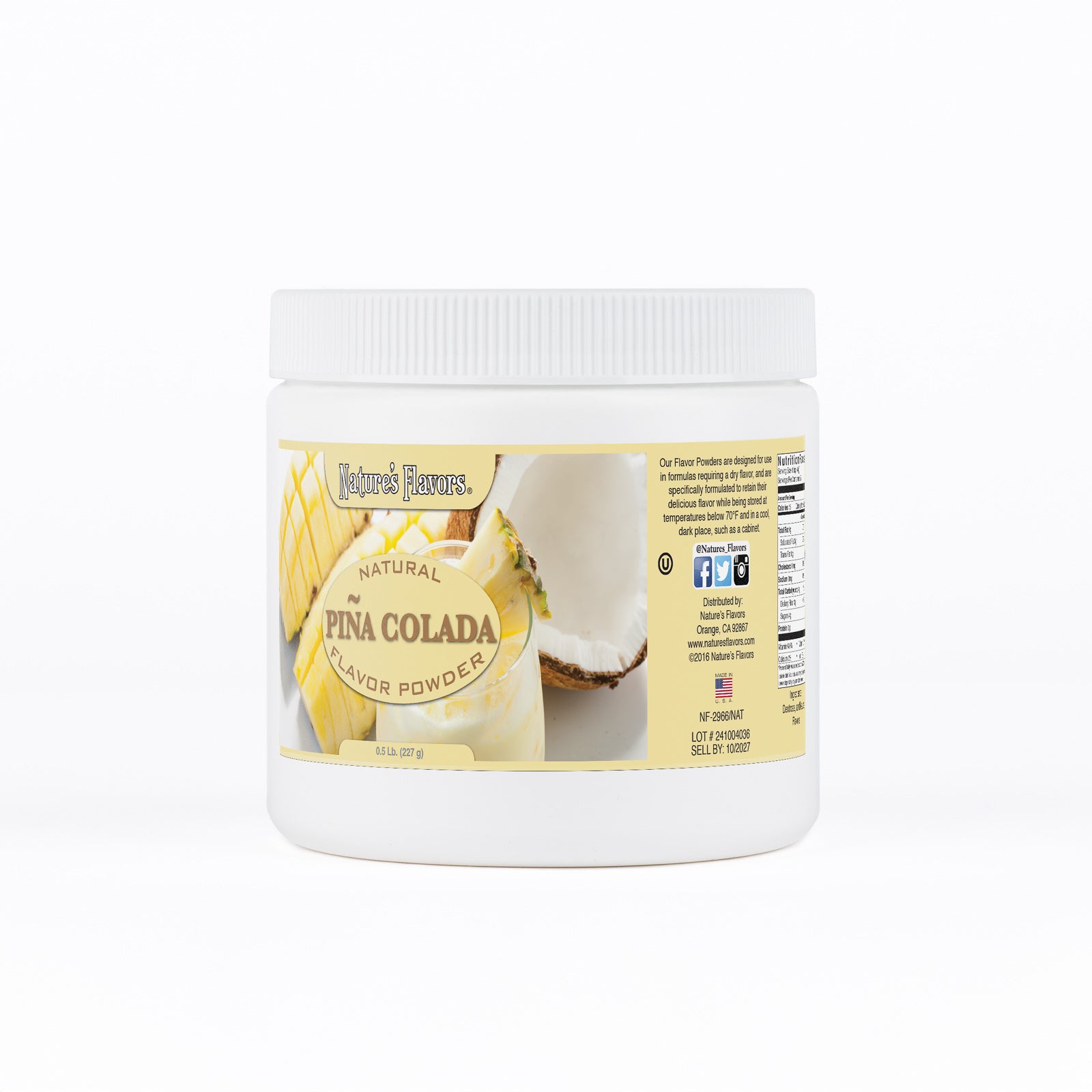 Pina Colada Flavor Powder, Natural – Nature's Flavors