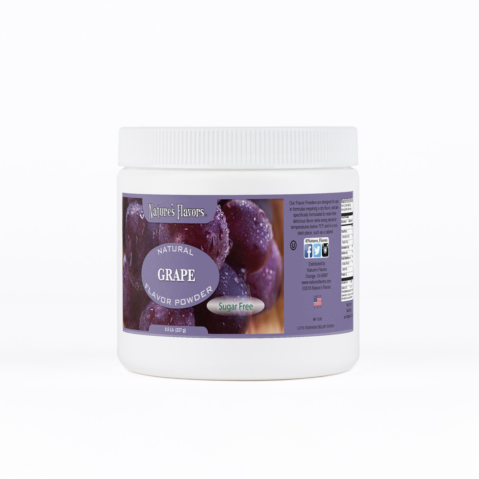 Grape Sugar Free Flavor Powder – Nature's Flavors