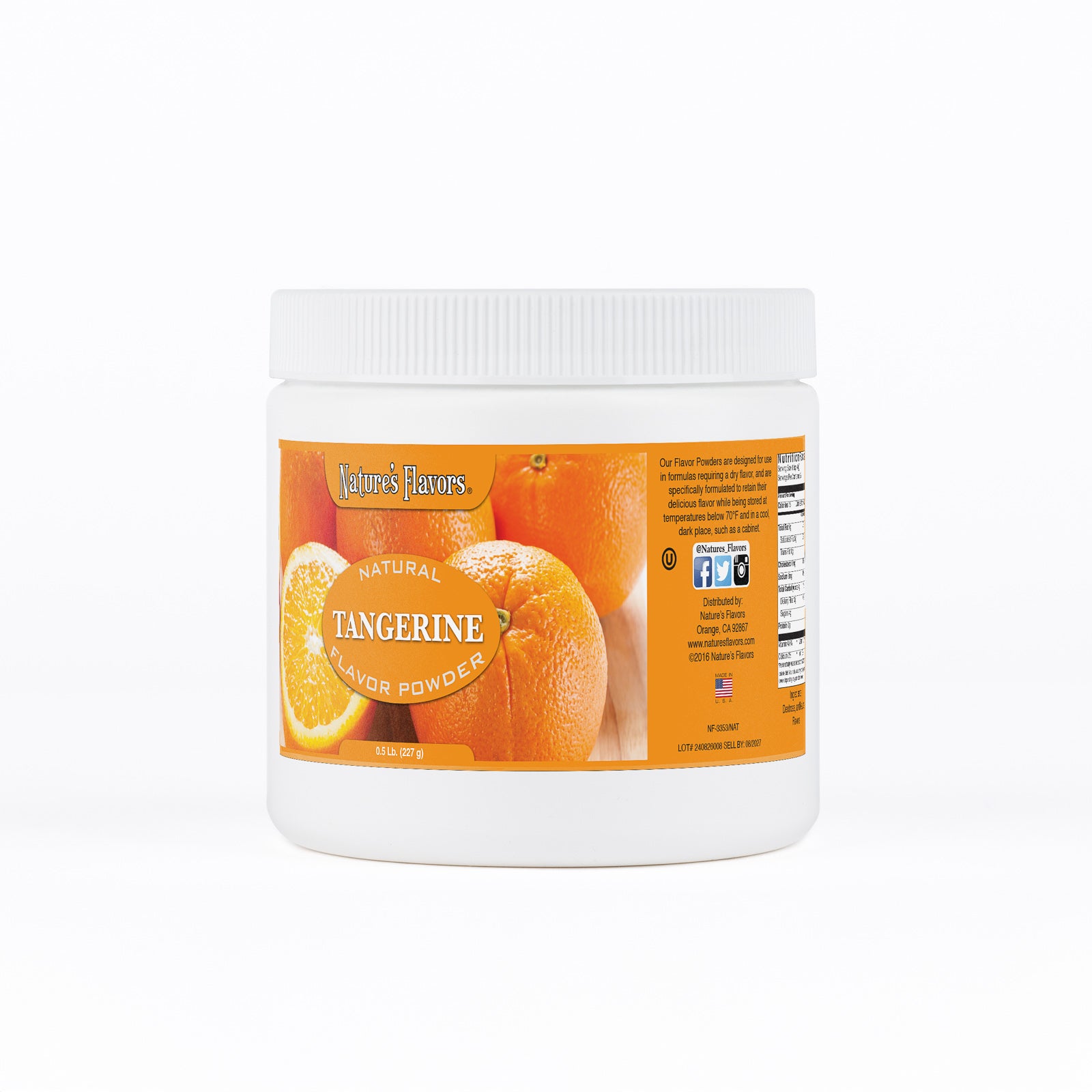 Tangerine Flavor Powder, Natural – Nature's Flavors