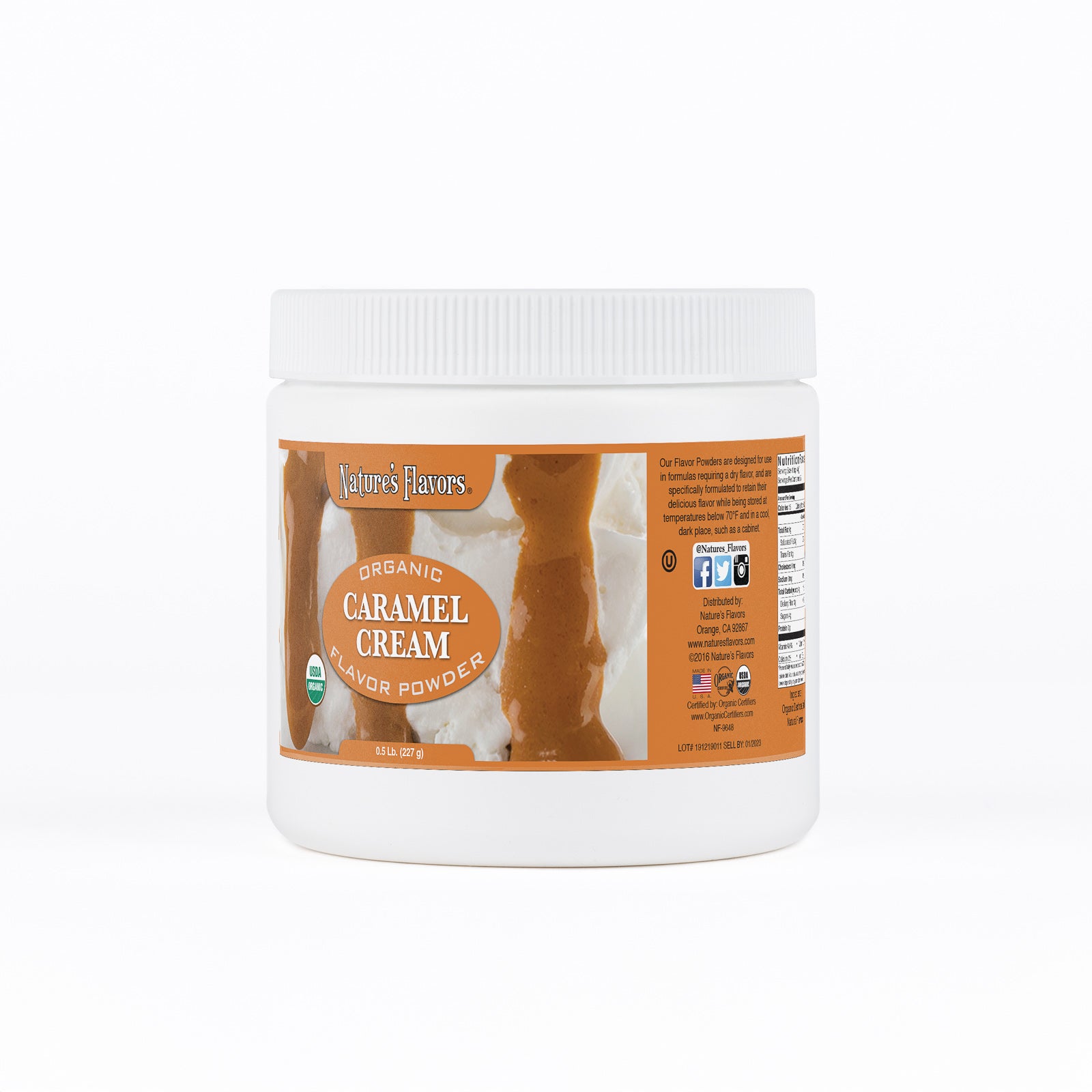 Caramel Cream Flavor Powder, Organic – Nature's Flavors