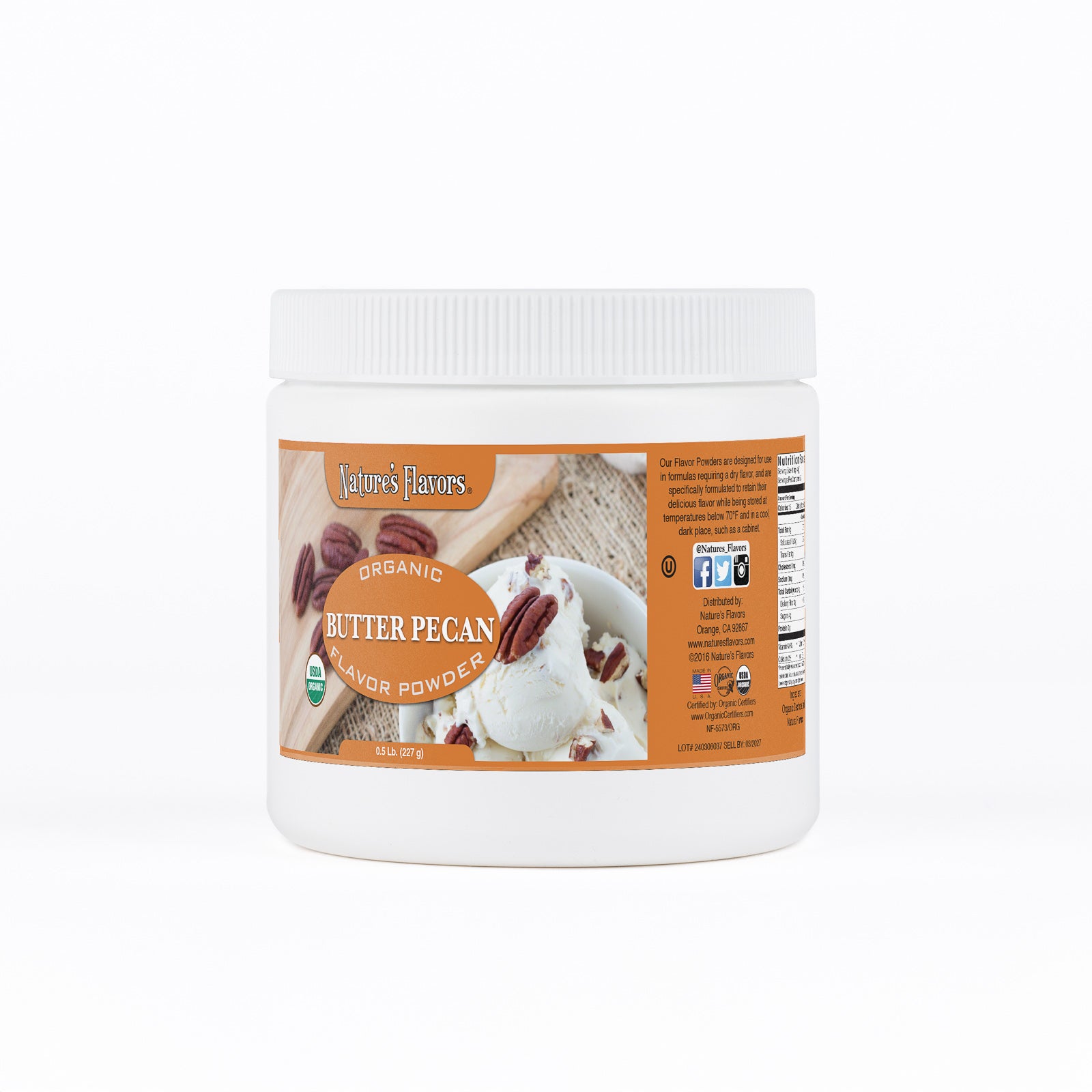 Butter Pecan Flavor Powder, Organic – Nature's Flavors