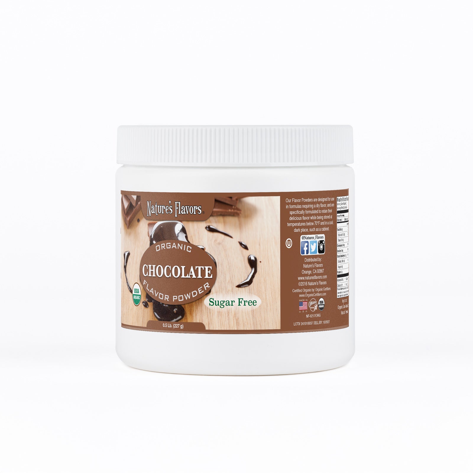 Chocolate Flavor Powder (Sugar-Free), Organic – Nature's Flavors