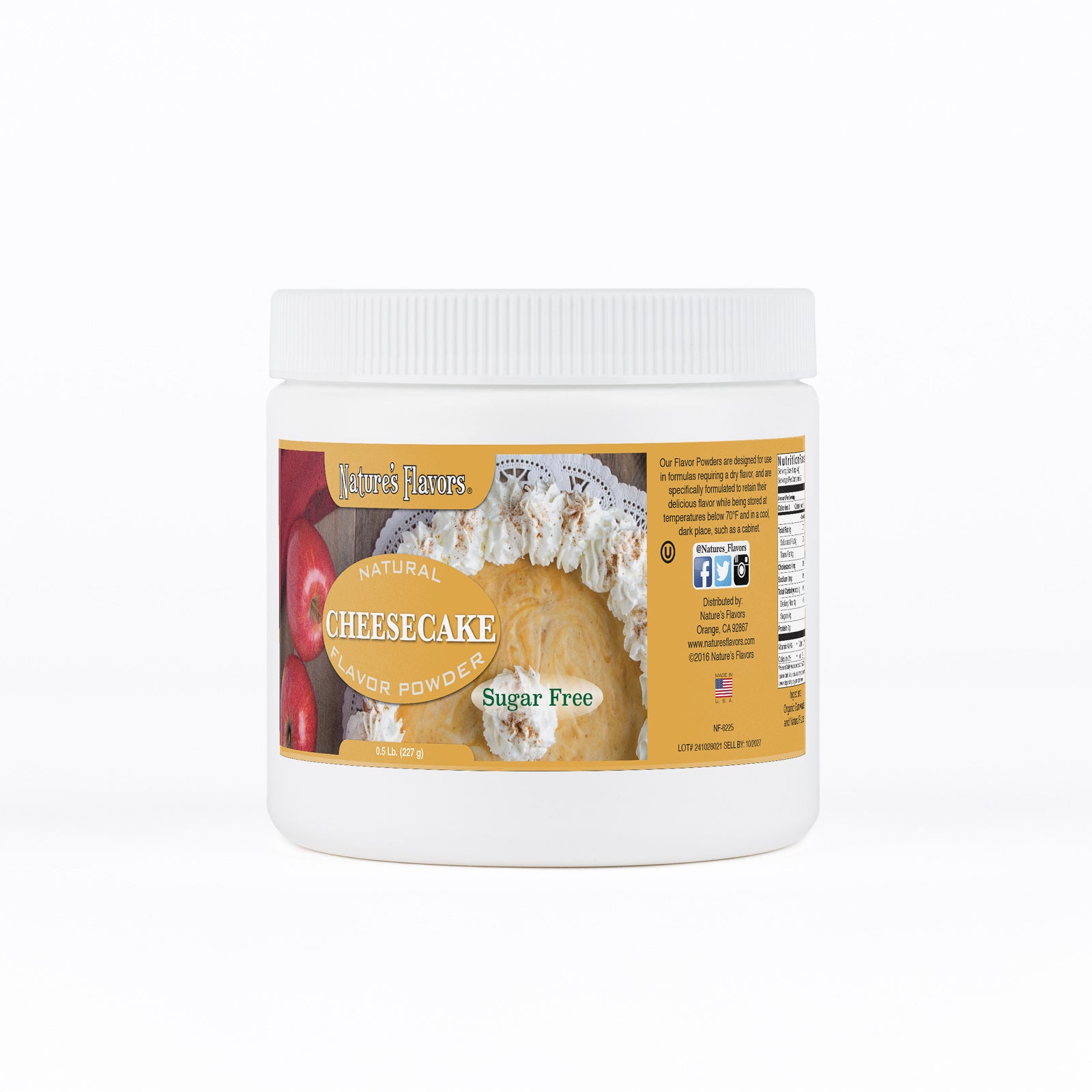 Cheesecake Sugar Free Flavor Powder – Nature's Flavors