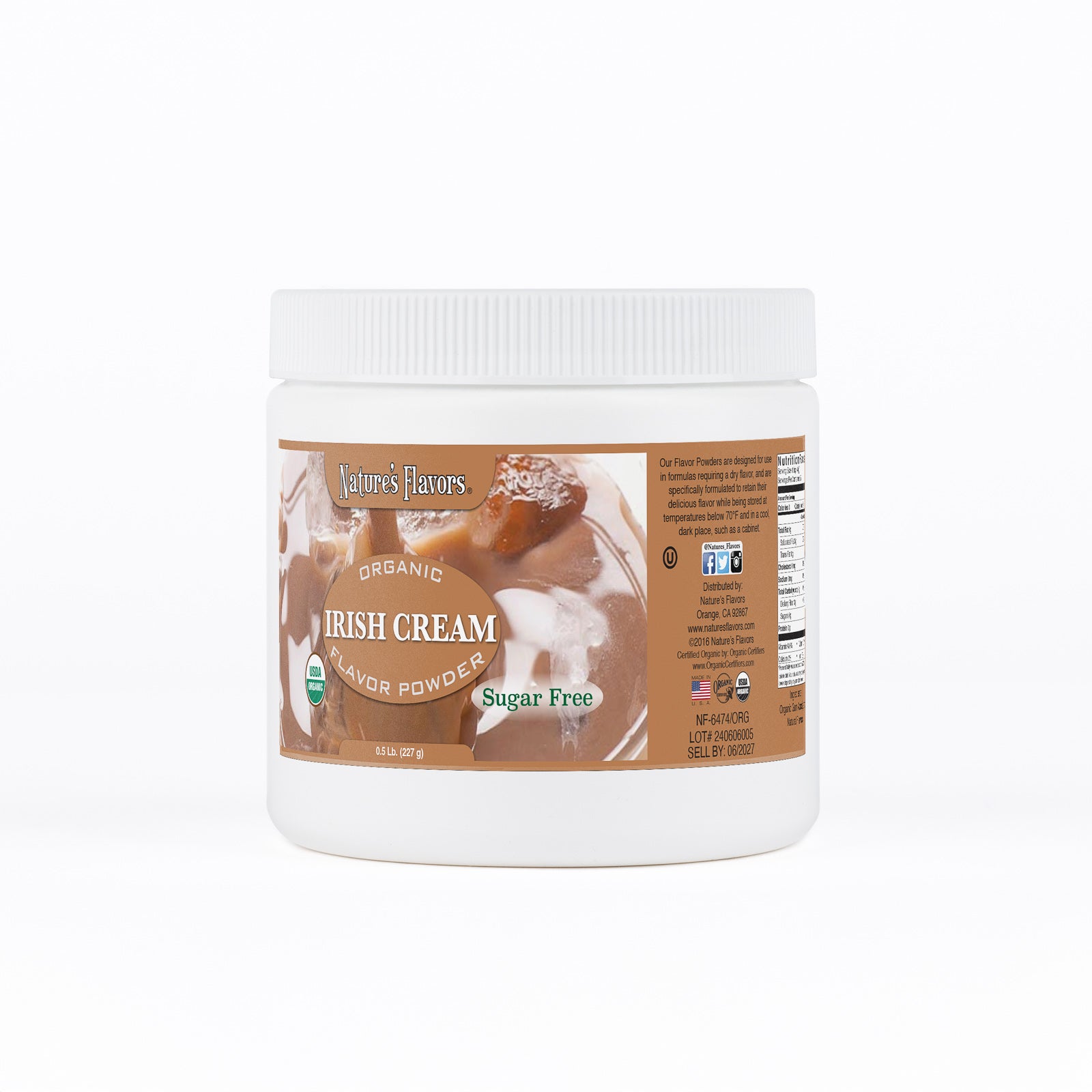 Irish Cream Flavor Powder, Organic – Nature's Flavors