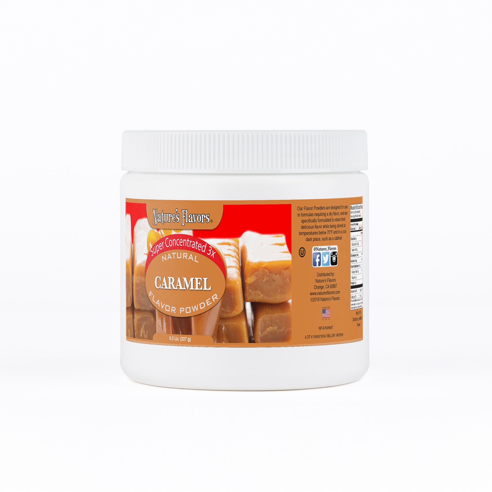 Caramel Super Concentrated Flavor Powder (3X Fold) – Nature's Flavors