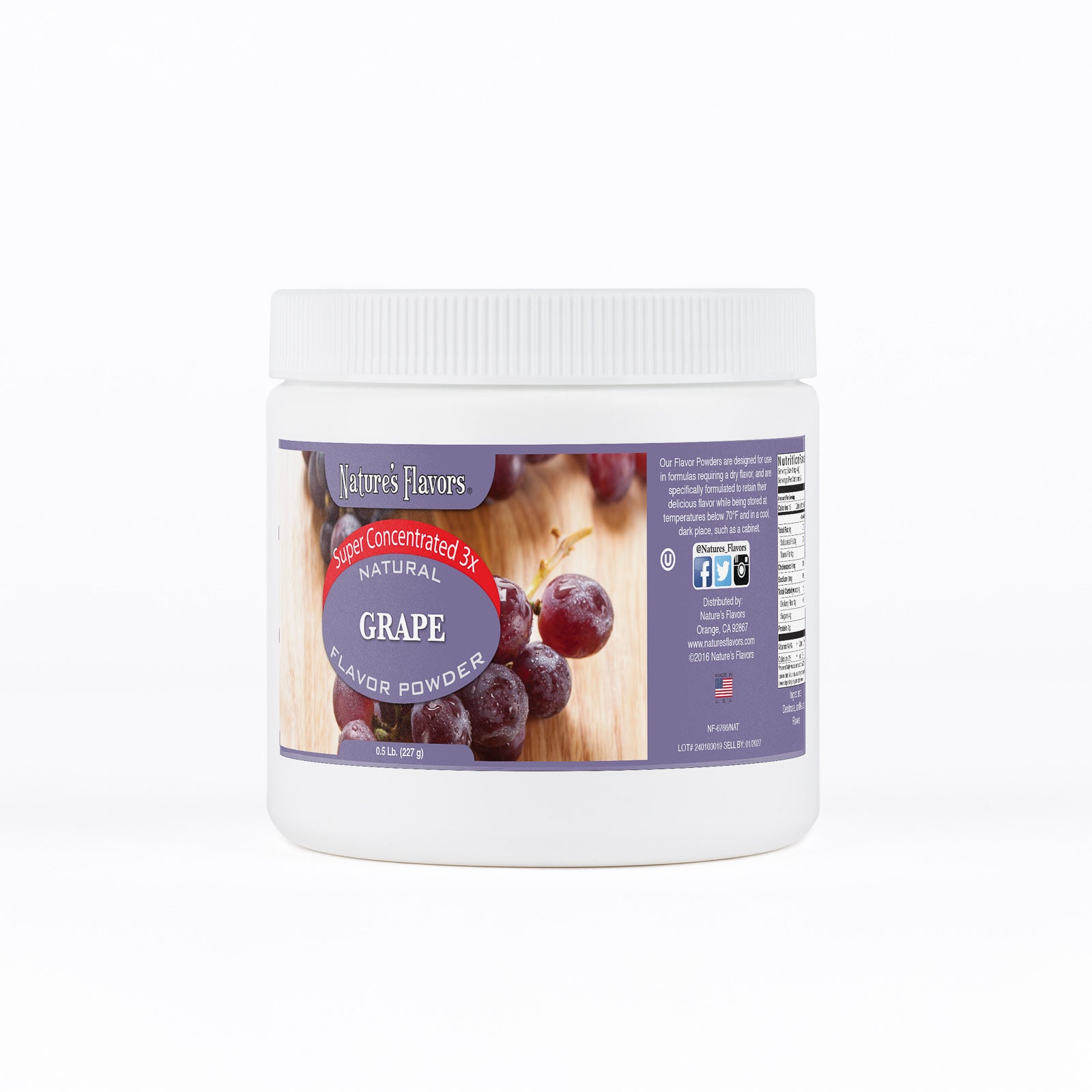 Grape Super Concentrated Flavor Powder (3X Fold) – Nature's Flavors