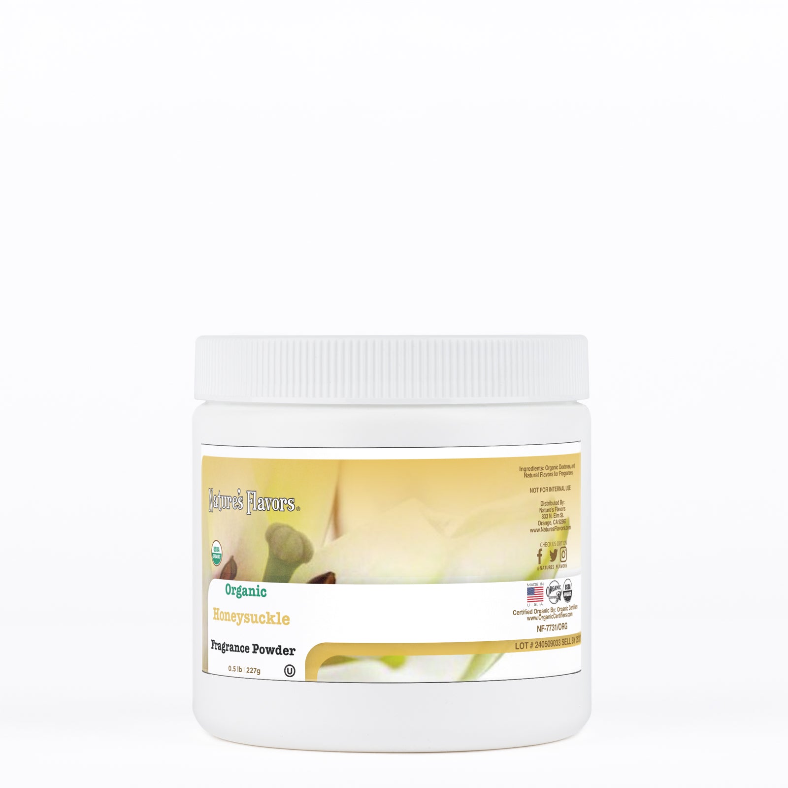 Organic Honeysuckle Fragrance Powder – Nature's Flavors